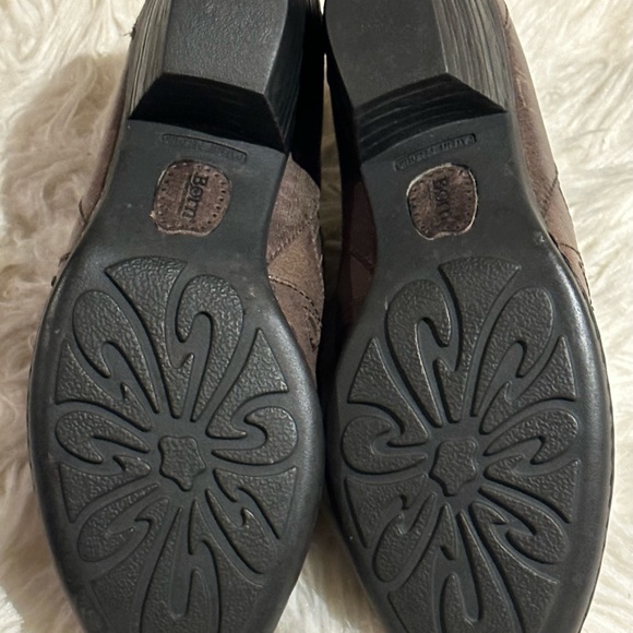 Born | Shoes | Born Amibeth Brown Leather Wingtip Comfort Block Heel ...